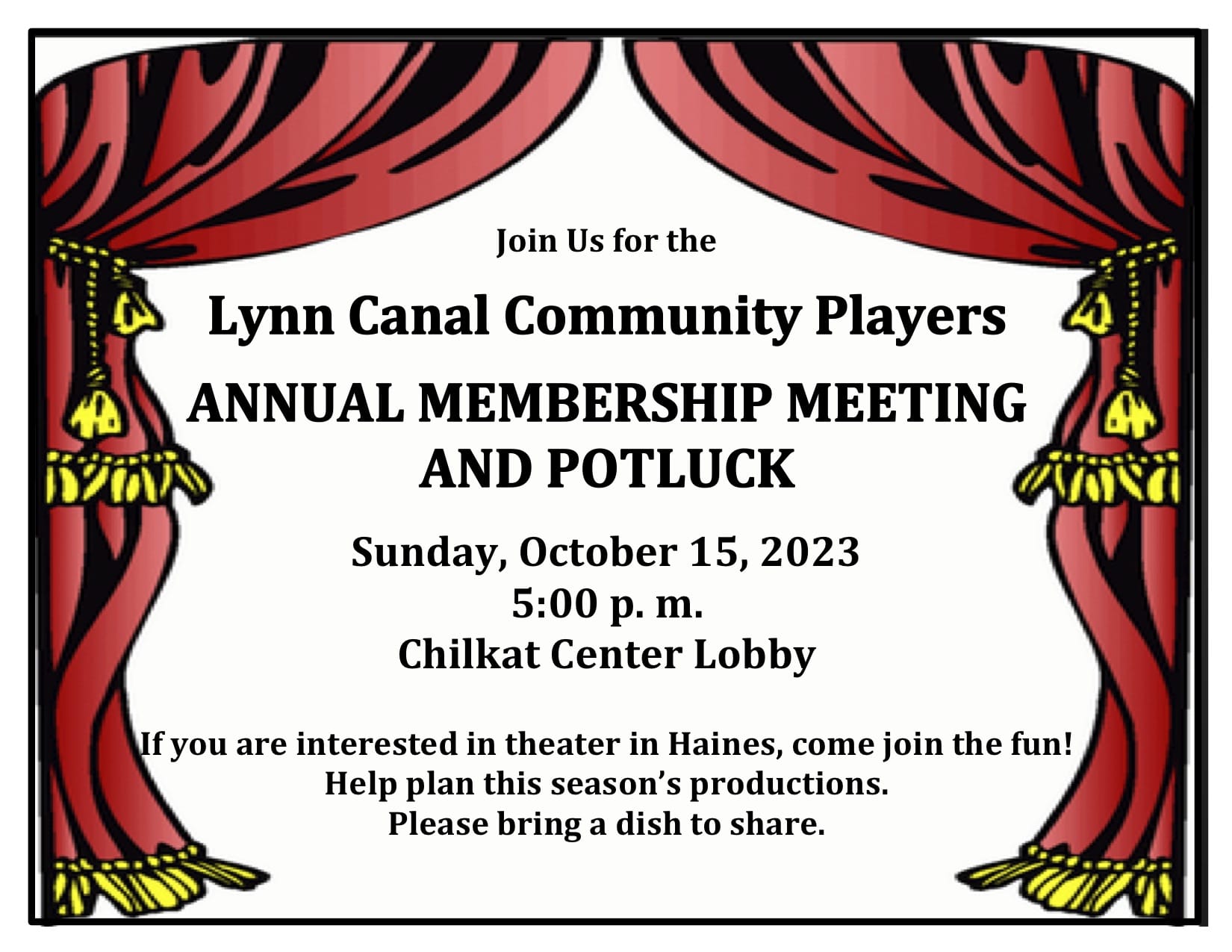 LCCP Annual Membership Meeting - Chilkat Center for the Arts