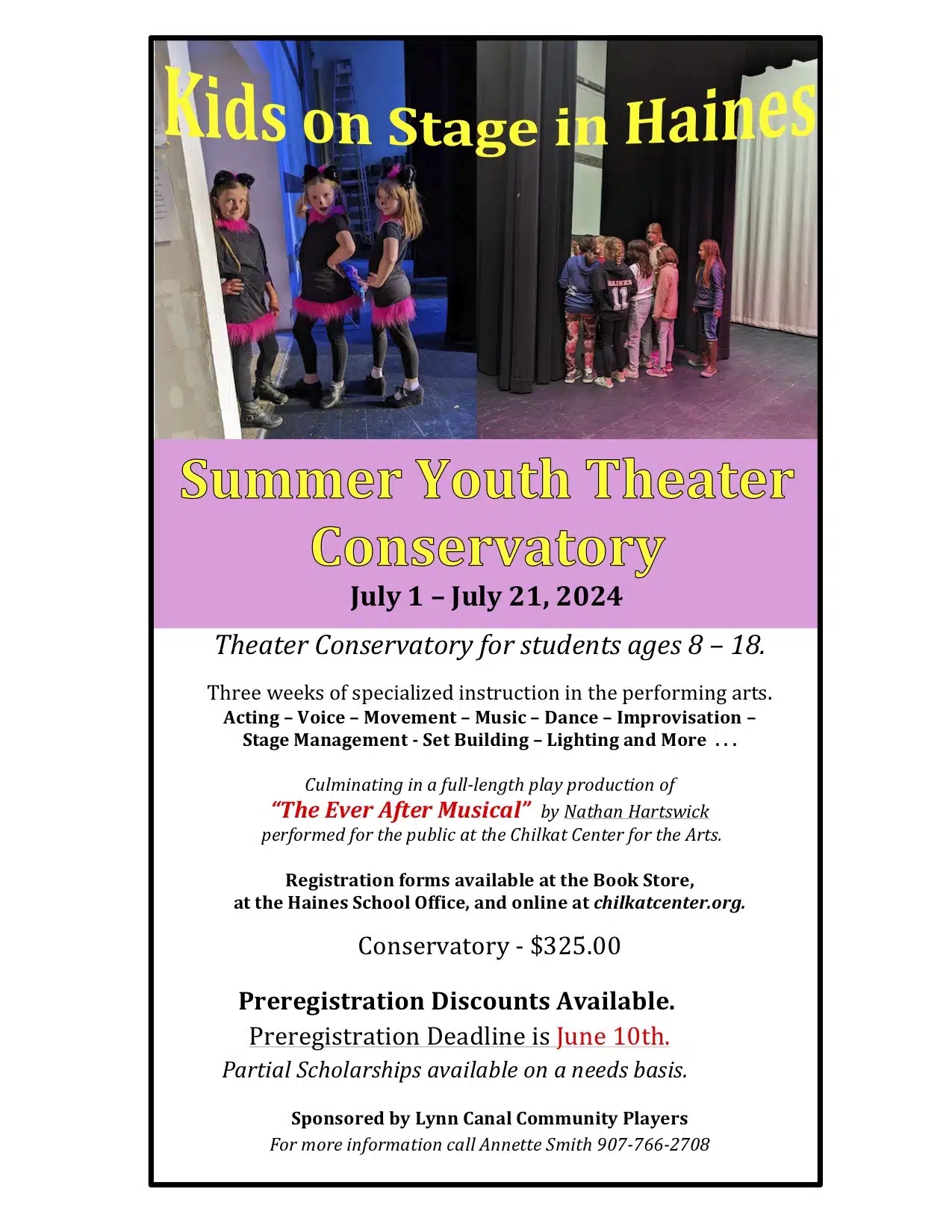 Summer Youth Theater Conservatory - Chilkat Center for the Arts